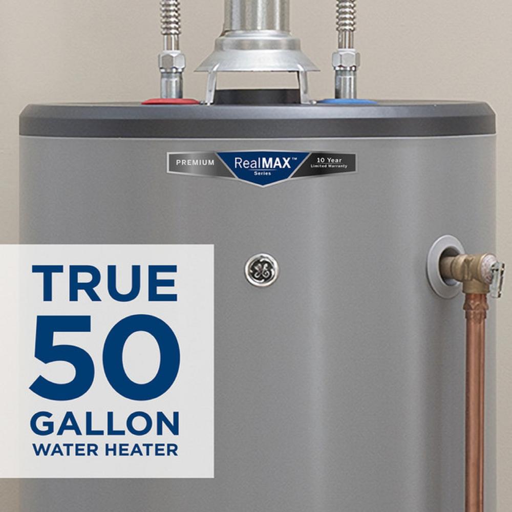 GE Appliances GG50S10BXR RealMAX® Premium 50-Gallon Short Natural Gas ...